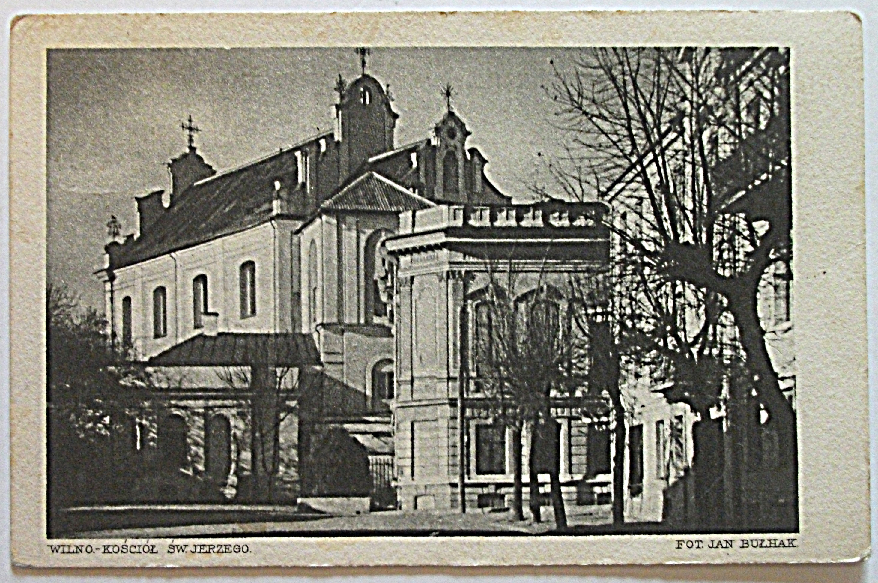 WILNO. Kościół Św. Jerzego. Fot. Jan Bułhak. Nakład T. Jankowskiej ...