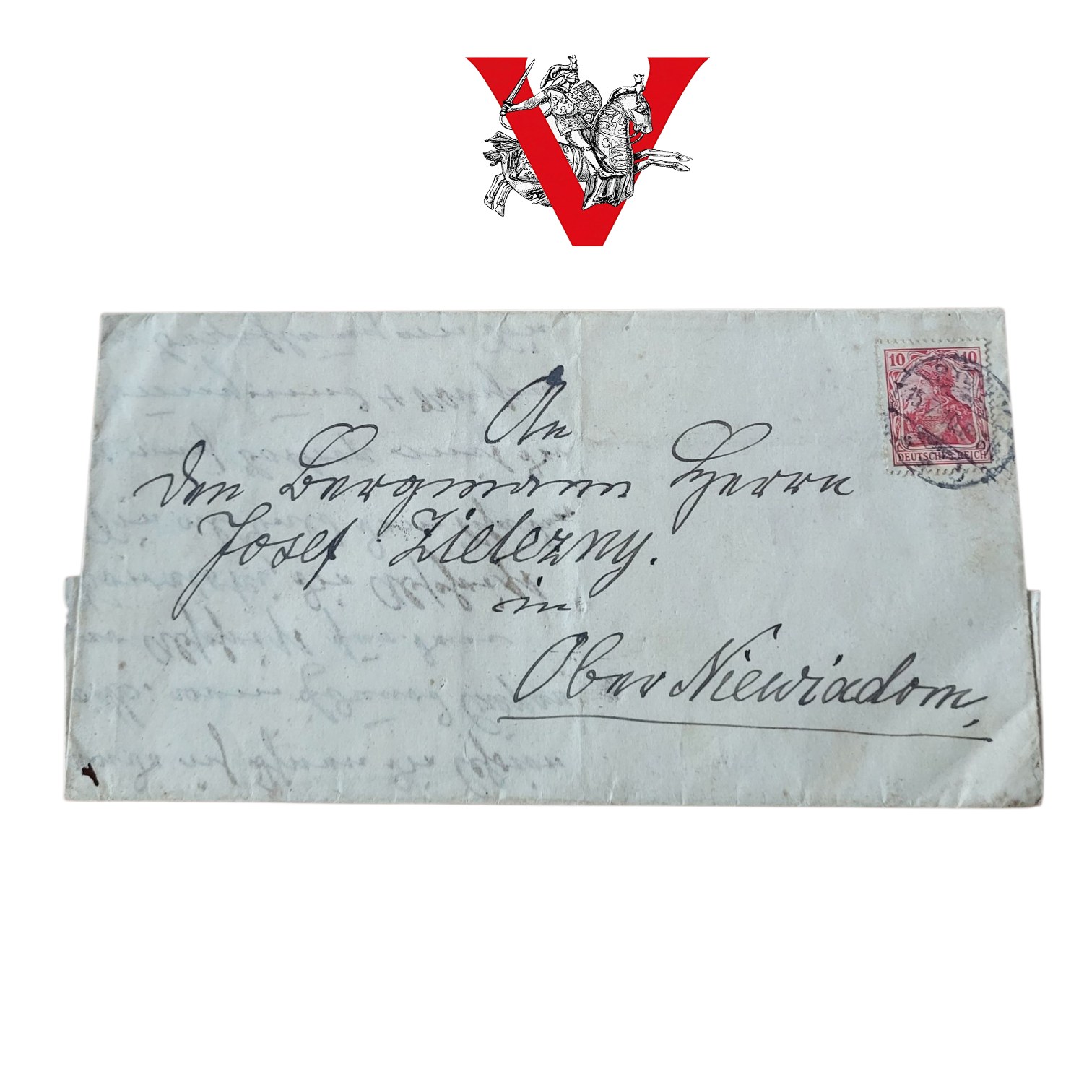 Letter from the Prussian partition period - Upper Silesia, Niewiadow ...