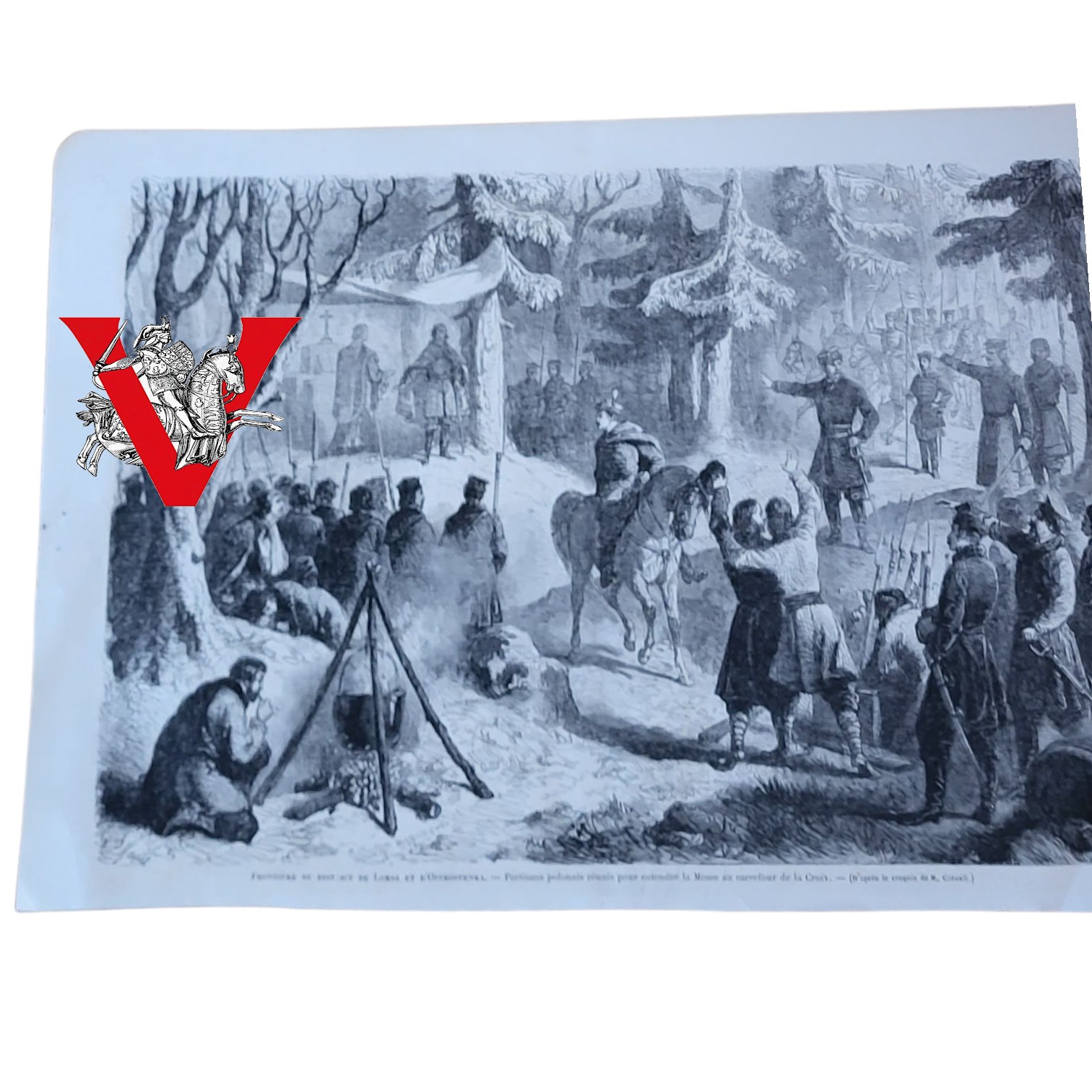 Powstanie Styczniowe, Obóz Powstańczy pod Ostrołęką , Msza Polowa ...