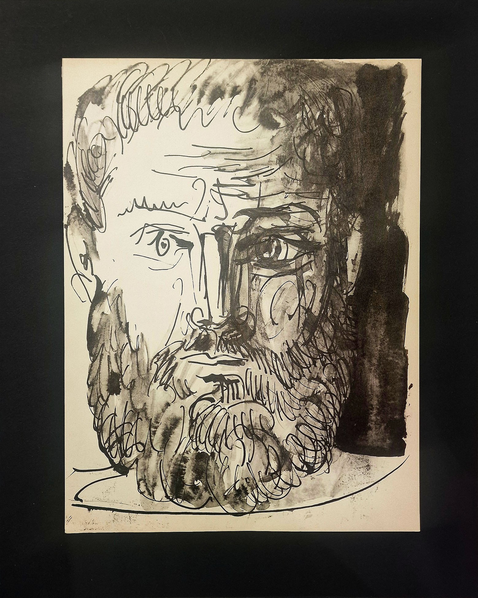 Pablo Picasso (1881-1973), Self-Portrait with Beard II from the series ...