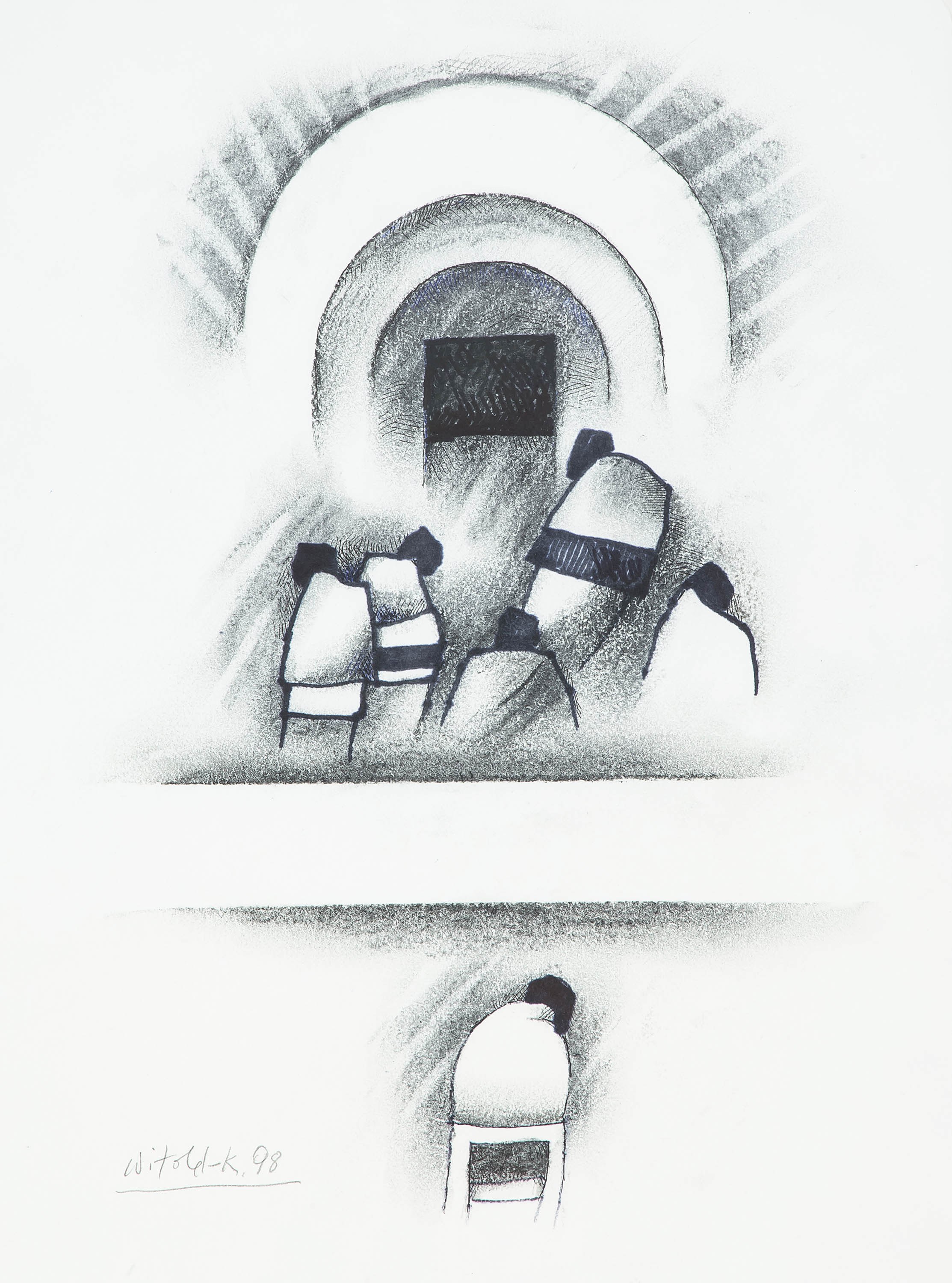 Witold Kaczanowski (1932-2025), Z cyklu Ludzie, 1998 - Aukcja ...