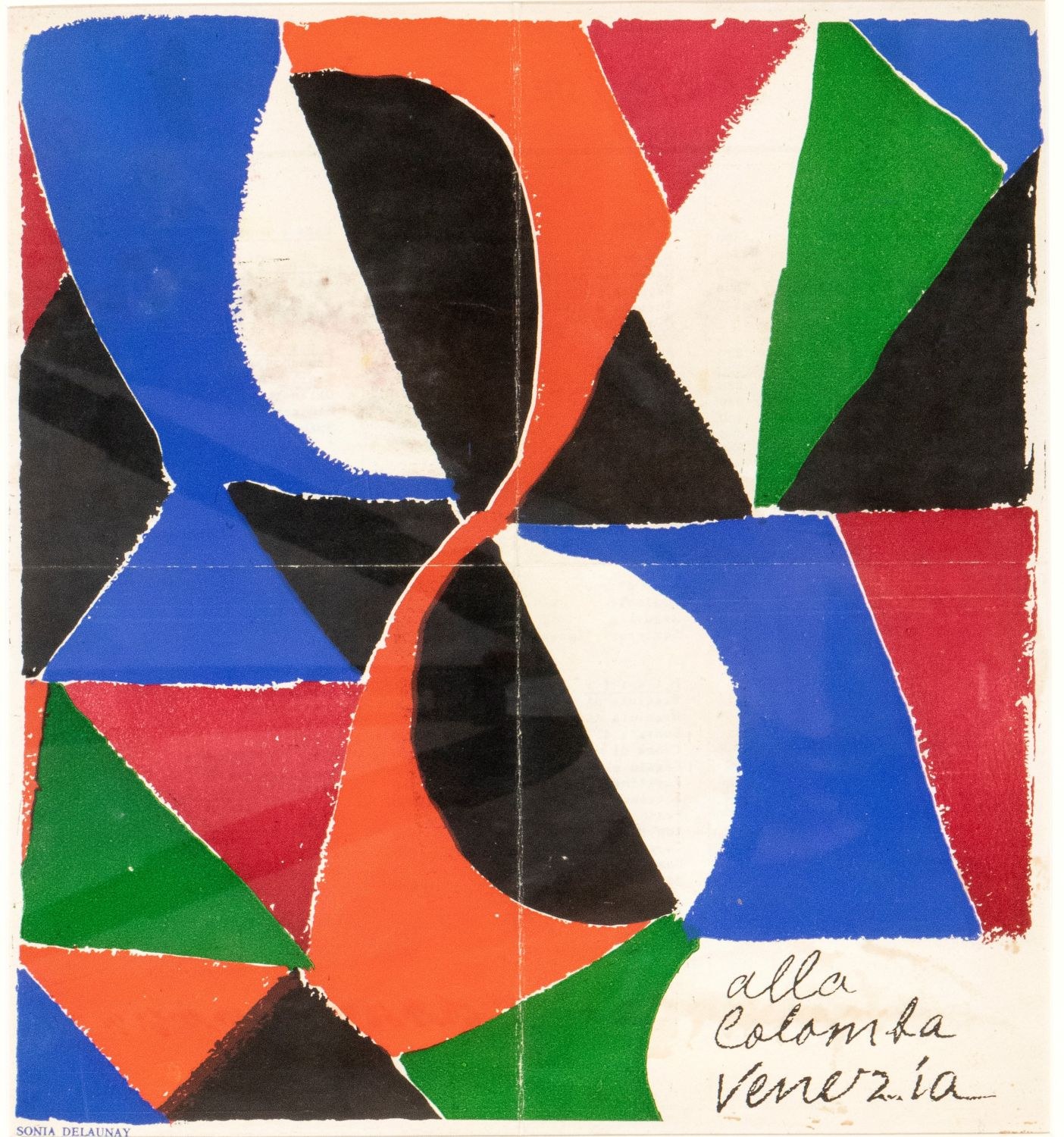 SONIA DELAUNAY, menu SONIA DELAUNAY, restauracja Alla Colomba, Wenecja ...