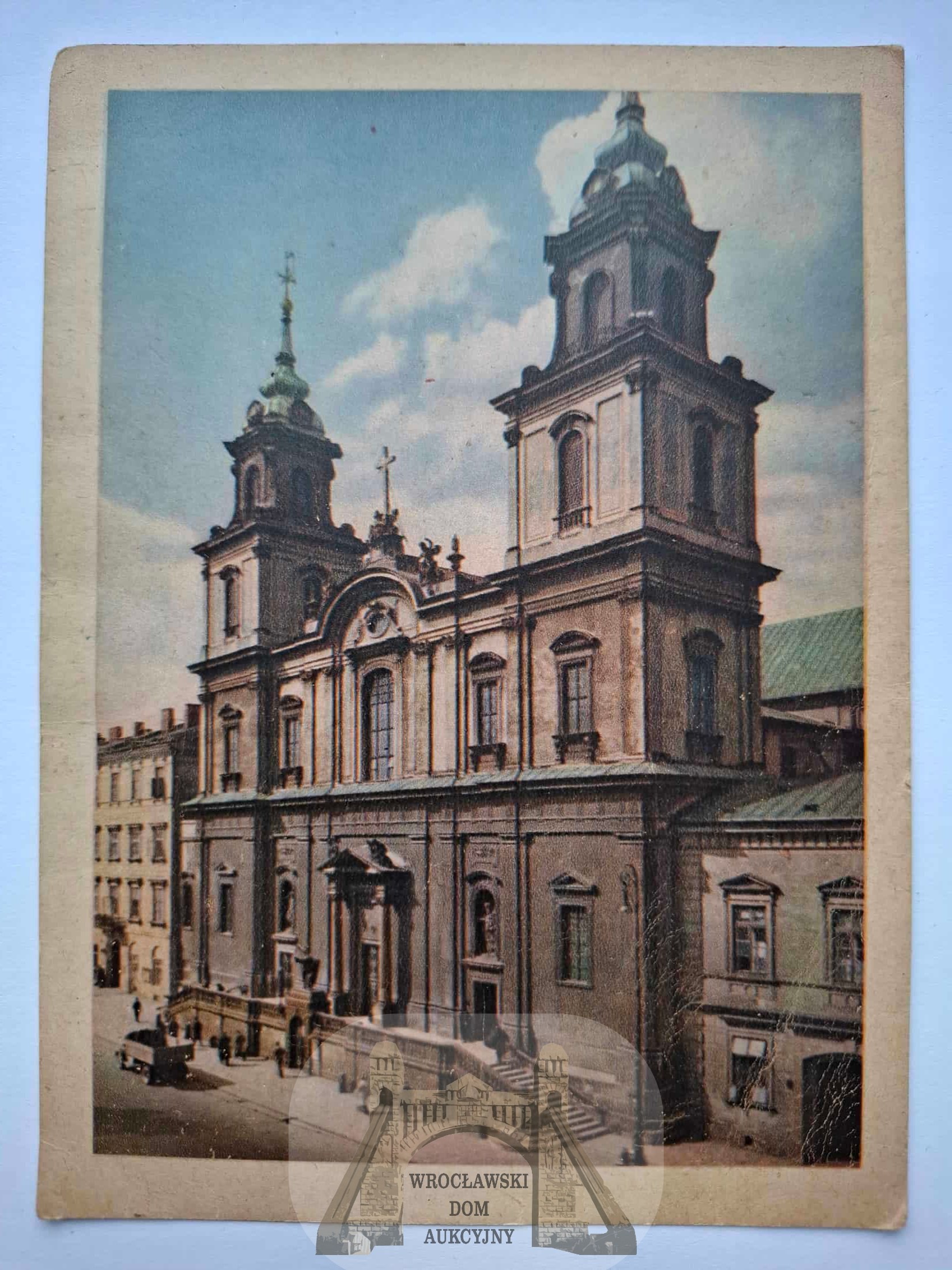 Warszawa, kościół Św. Krzyża, nietypowy, duży format ok. 1935 - Aukcja ...