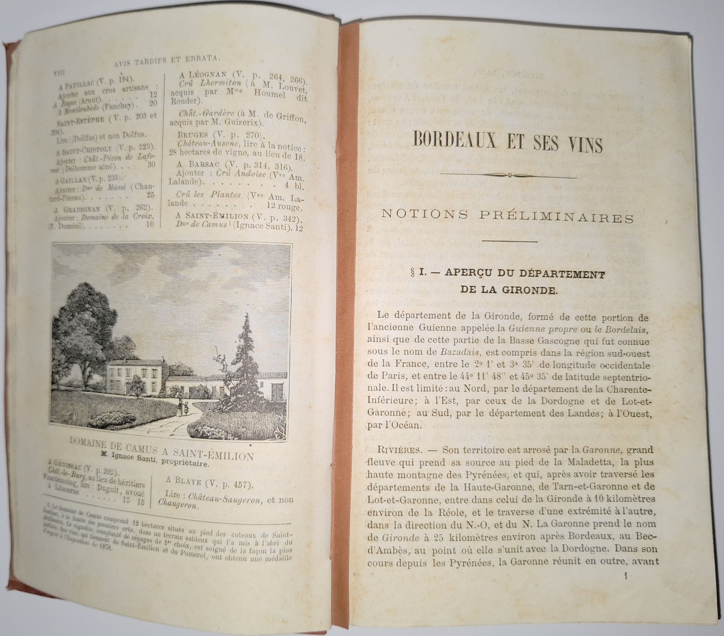 1881. [WINA I WINNICE BORDEAUX 8 MAP I 225 RYCIN] COCKS Charles, Feret ...