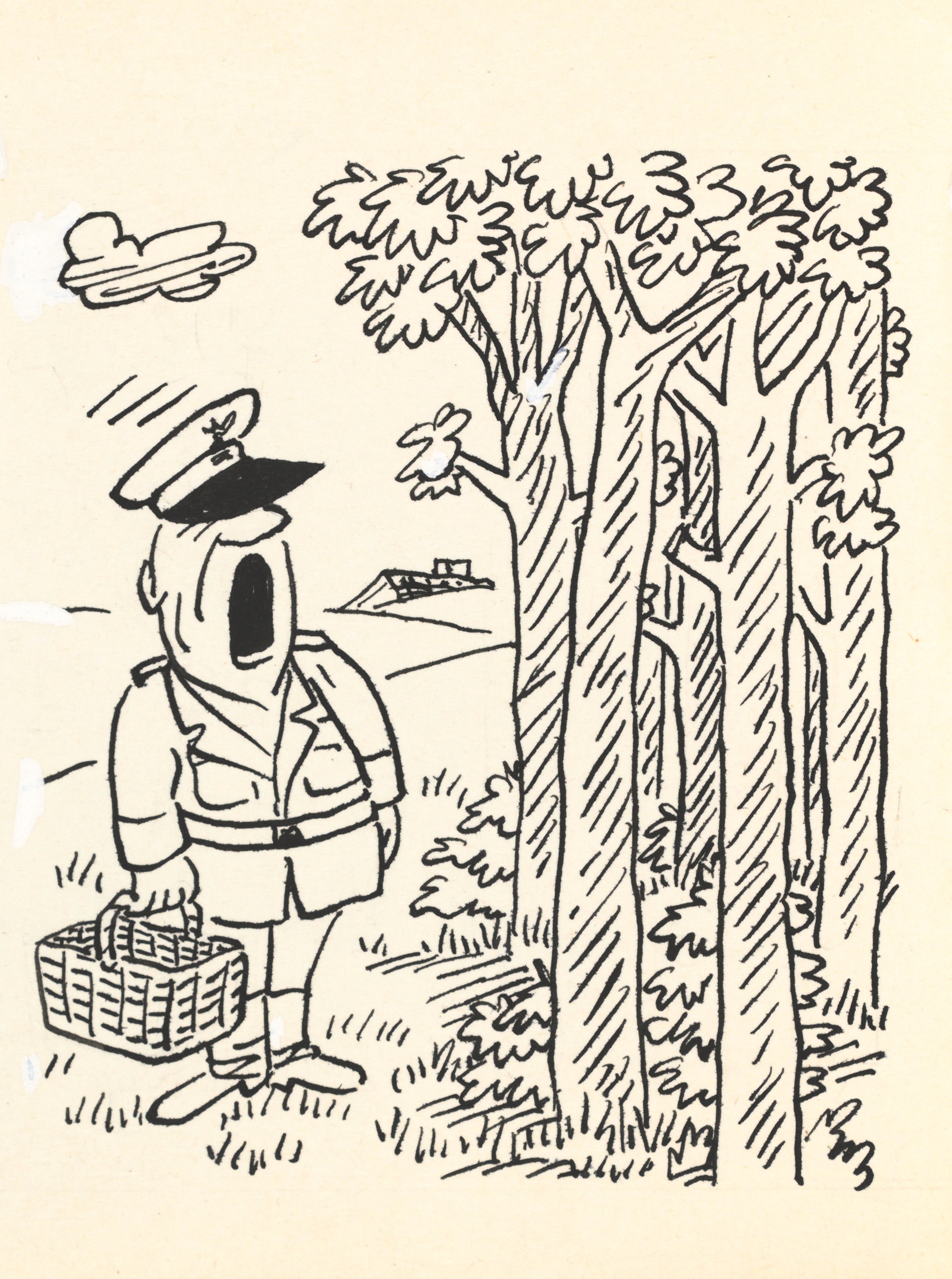 Gwidon MIKLASZEWSKI (1912-1999), Grzyby! Volunteer to come forward ...