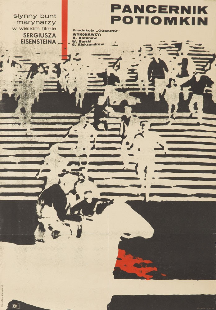 Stanisław Zamecznik (1909 Warszawa - 1971 Warszawa), Plakat do filmu "Pancernik Potiomkin" reż ...