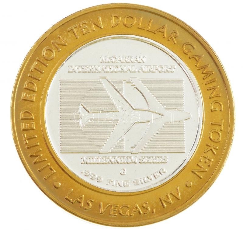 Amerikai Egyesült Államok / Las Vegas DN 10$ "Alamo Airport" Ag ...