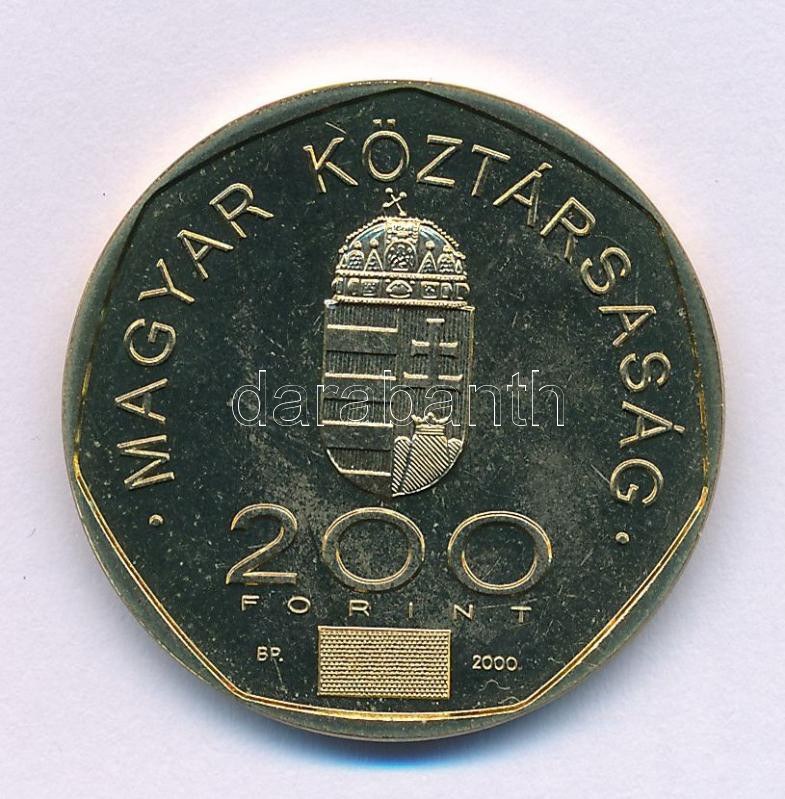 2000. 200Ft Cu-Zn "2000. évforduló / Rodin: a Gondolkodó, a Naprendszer ...