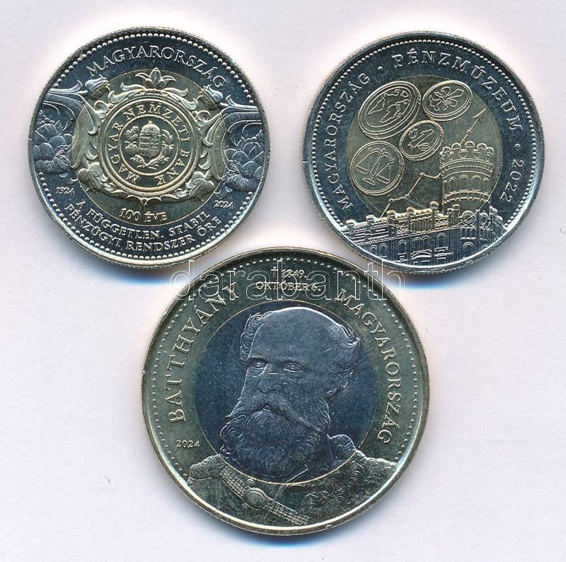 2022. 100Ft "Pénzmúzeum" + 2024. 100Ft bimetál "Magyar Nemzeti Bank ...