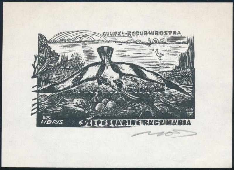 Nagy László Lázár (1935-2019): Ex libris Szepesváriné Rácz Mária ...