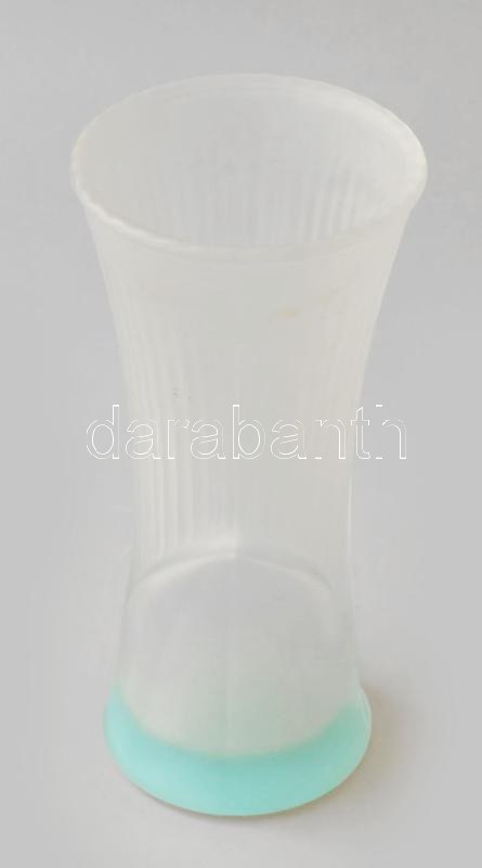 Savmaratott felületű mid-century váza, jelzés nélkül, m: 18,5 cm ...