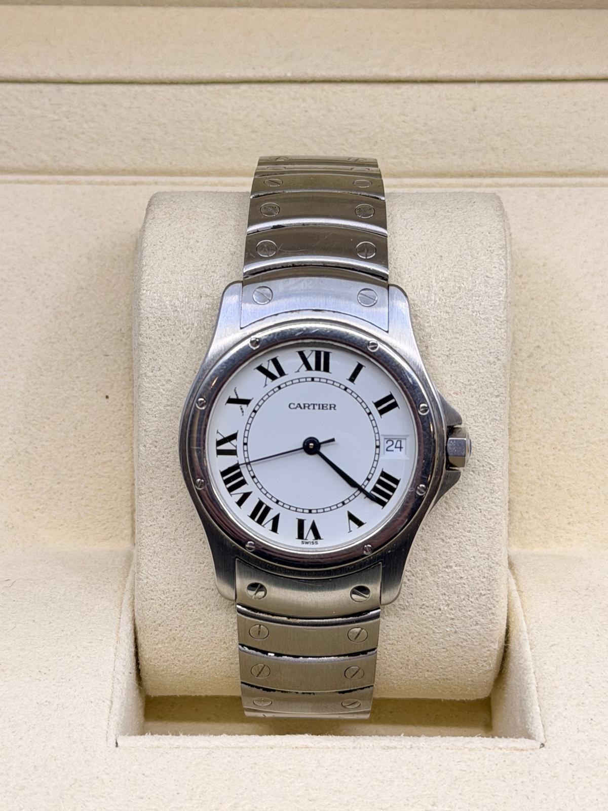 MODEL (ZEGAREK) CARTIER SANTOS NUMER REFERENCYJNY 1920 - Aukcja ...