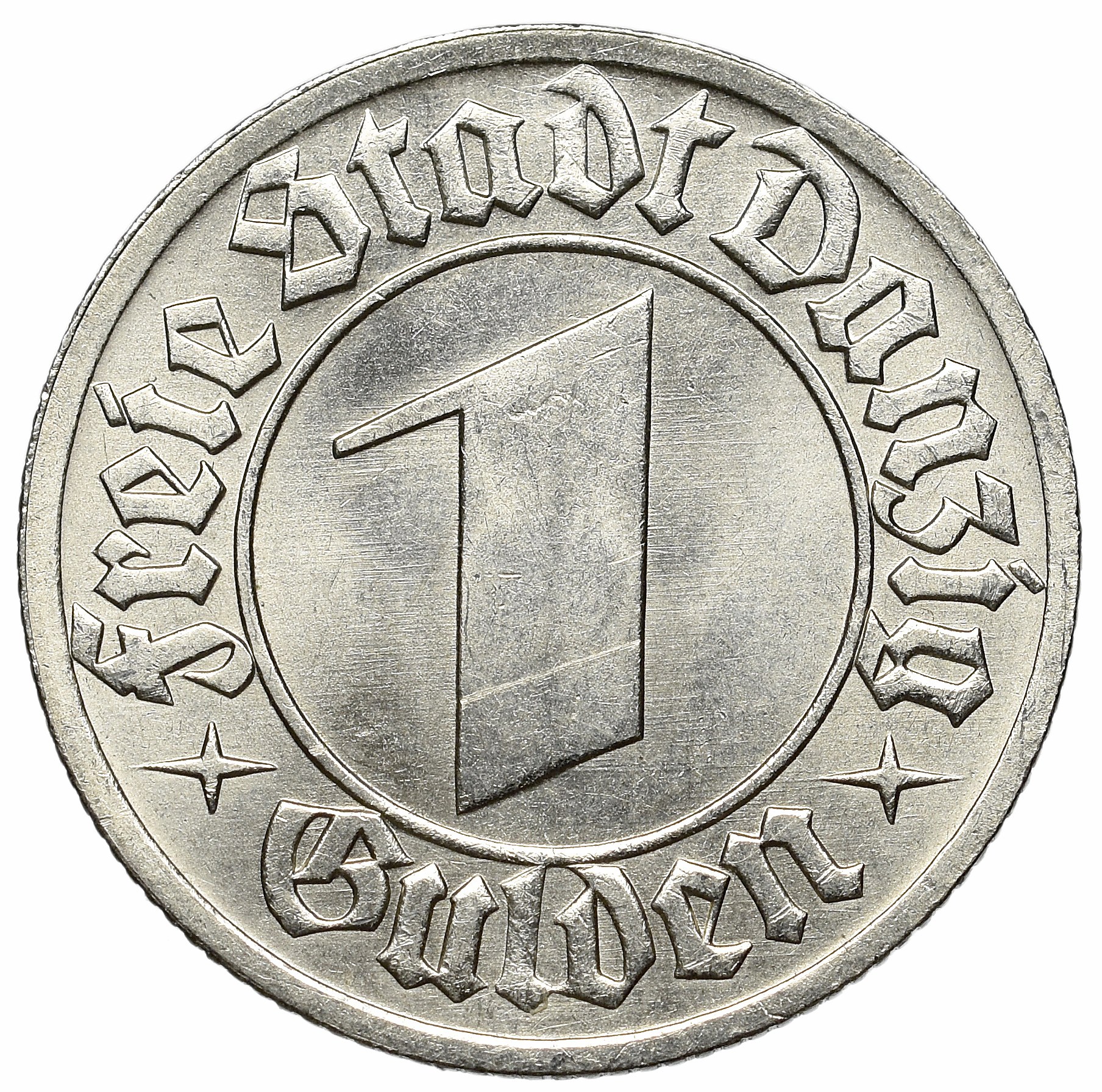 Wolne Miasto Gdańsk, 1 gulden 1932 parchimowicz - Aukcja internetowa / Licytacja online - Cena ...