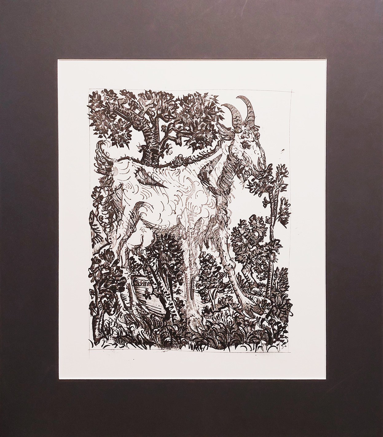 Pablo Picasso (1881-1973), 'Le Chèvre'' z cyklu 31 rycin do tekstów ...