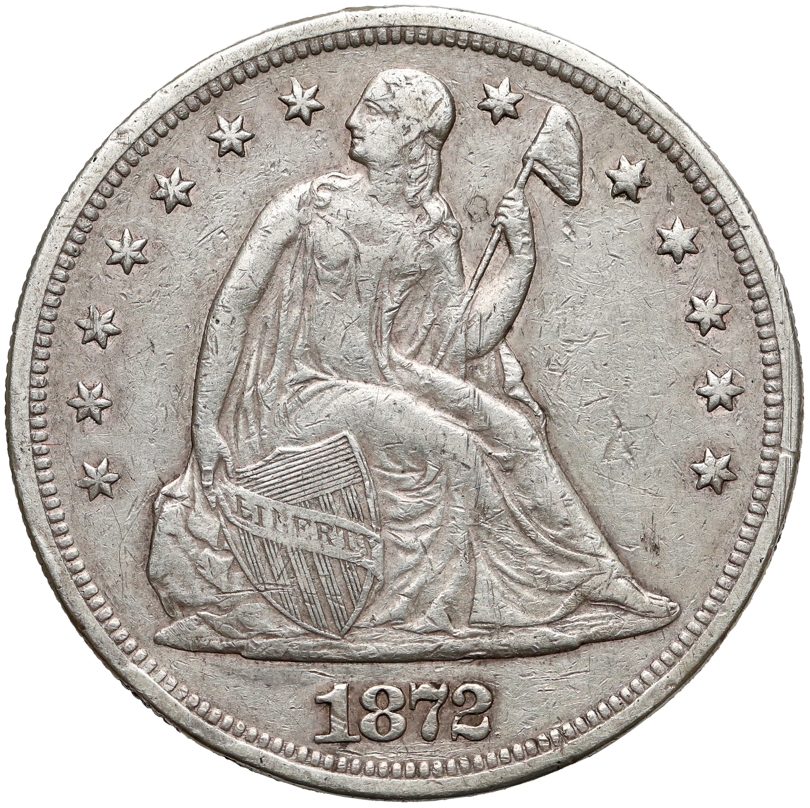 USA 1 Dollar 1872 Seated Liberty